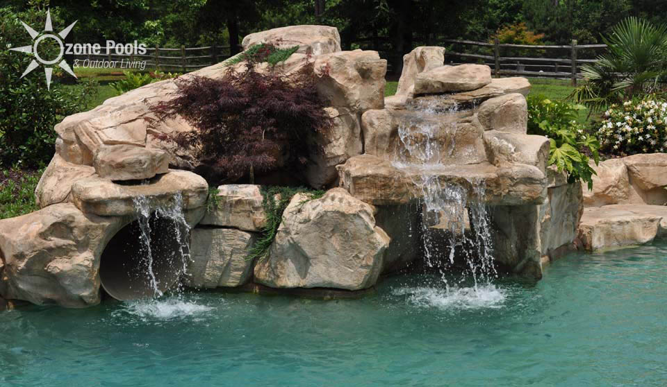Featured Waterfall Features by Ozone Pools & Outdoor Living